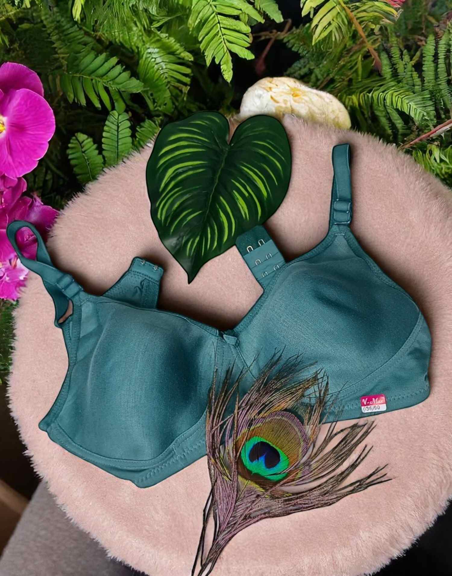 121025BR (E6077 - E6078) V-MAX SEMI PADDED BRA - Sea Green - ELENTRA ...