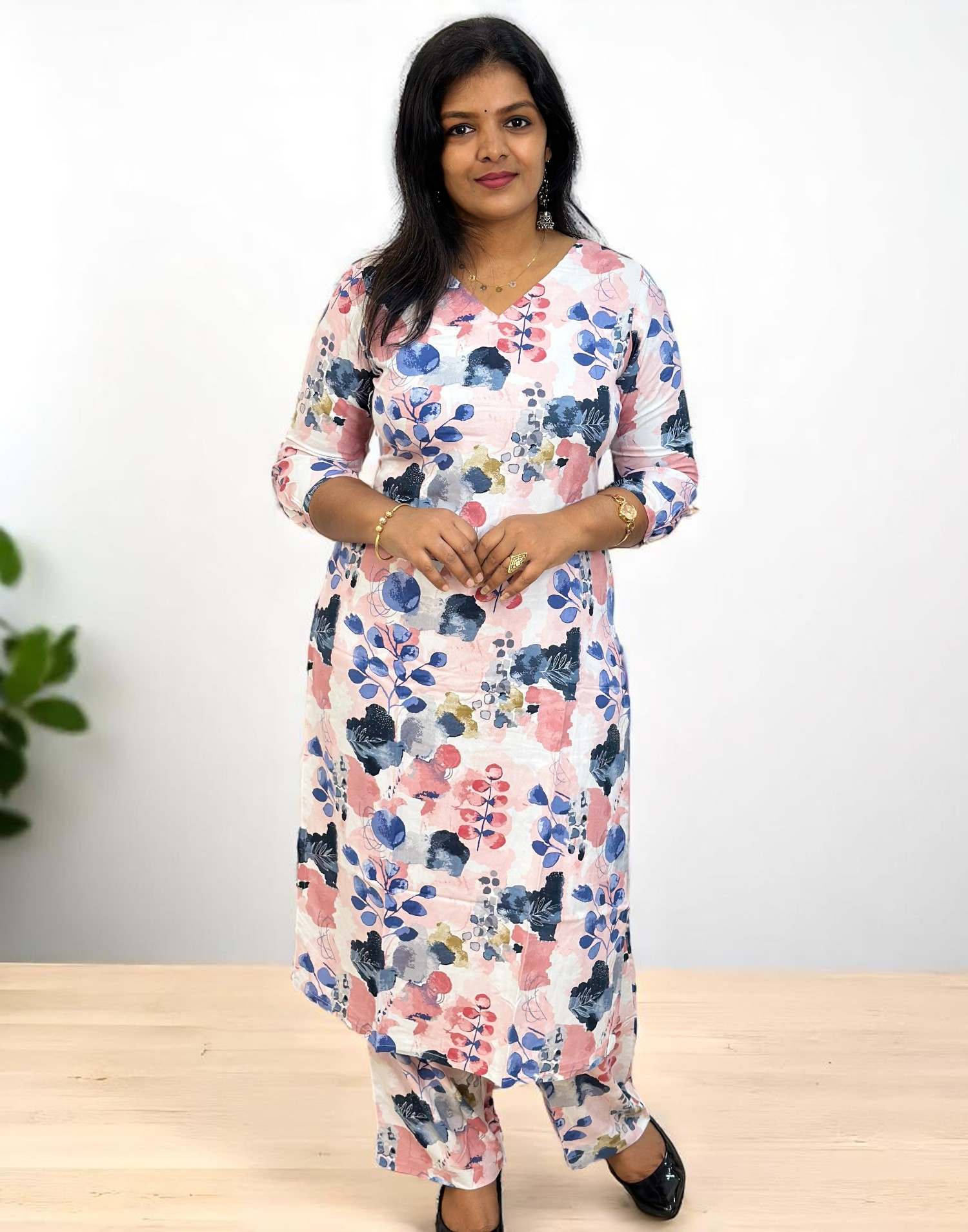 260625CS (E6148) CO-ORD SET - Pink – ELENTRA DESIGNS BY NIMI HEINS